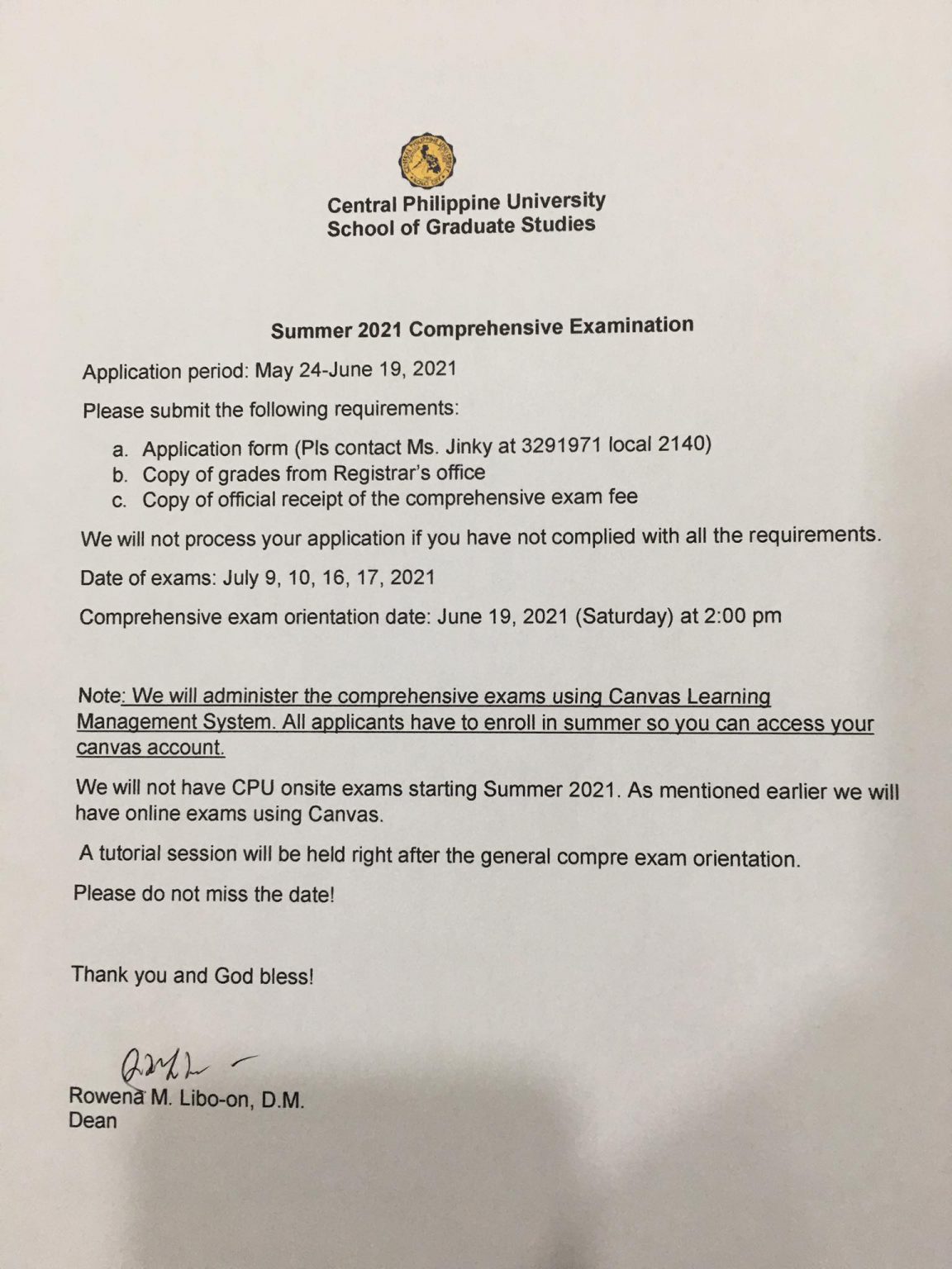 School of Graduate Studies